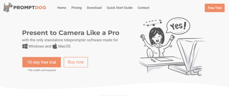 7 melhores ferramentas de teleprompter online (grátis e pagas) - Wave ...